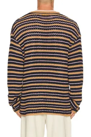 Guest In Residence Stripe Island Roll Neck