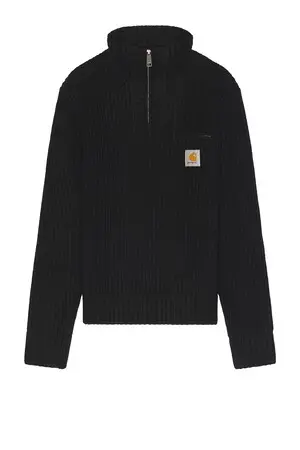 Carhartt Work In Progress Detroit Half Zip Sweater - Black