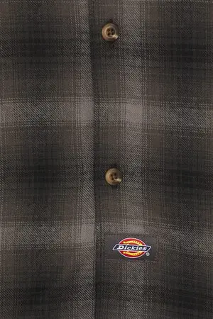 Dickies Long Sleeve Flannel Work Shirt - Slate