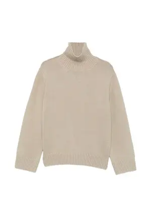 TOTEME Wool Turtle-neck Jumper - Beige