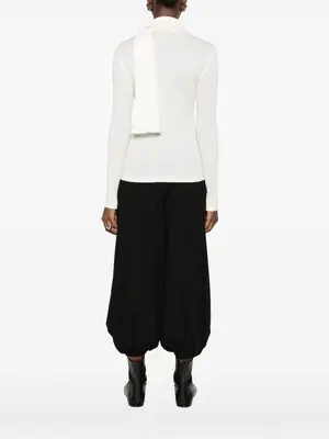 TOTEME Ribbed Bow Blouse