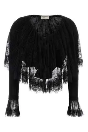 Blumarine Wool Cardigan - Black