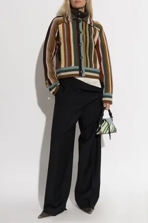 Paul Smith Wool Cardigan With Collar