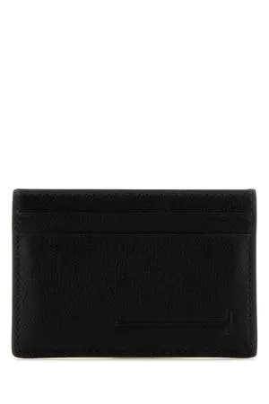 TOM FORD Leather Card Holder - Black