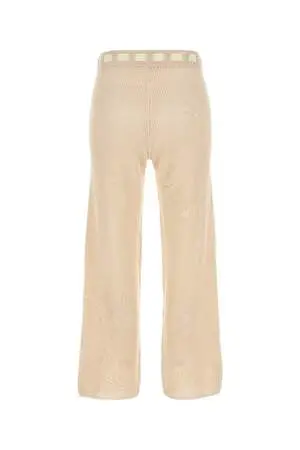 BODE Beige Crochet Pant - Brown