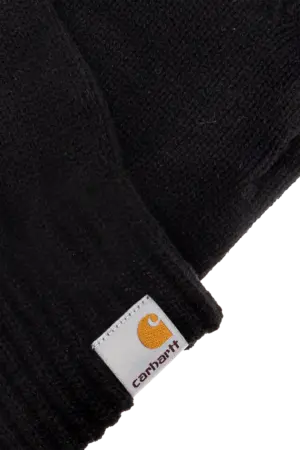Carhartt Work In Progress Knit Fingerless Mittens With Logo By