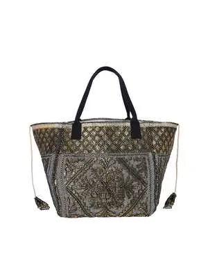 LEDAF Woven Tote Bag - Black