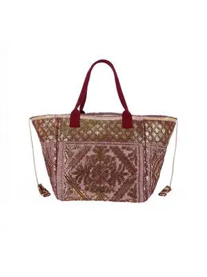 LEDAF Woven Tote Bag - Red