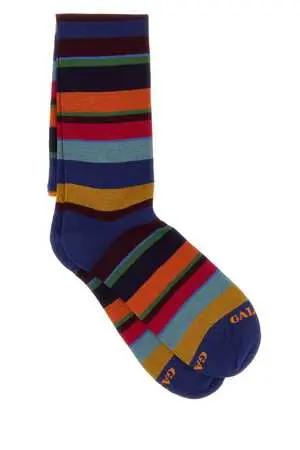 GALLO Gallo Multicolored Mini Stretch Cotton Blend Socks For Men