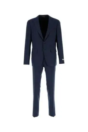Canali Wool Suit Jacket & Trousers For - Blue