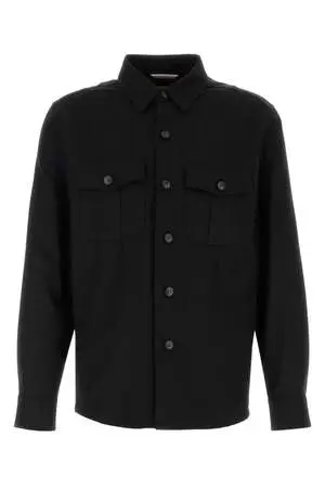 Canali 100% Wool Shirt - Black