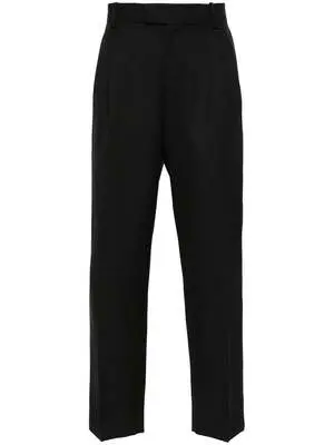Drole De Monsieur Logo-embroidered Trousers - Black