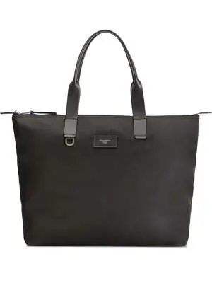 Dolce & Gabbana Nylon Tote Handbag With Dg Logo Fall/winter 2025 - Black