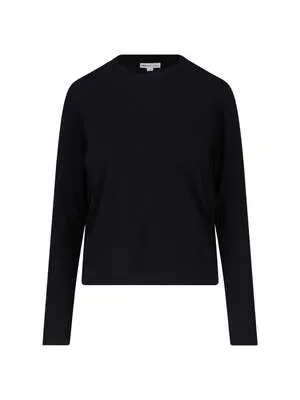 JAMES PERSE Long Sleeve Crewneck Top - Black