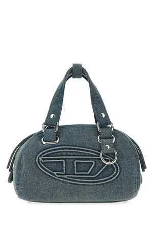 DIESEL® Mini Denim Dom Handbag With Gold-tone Hardware