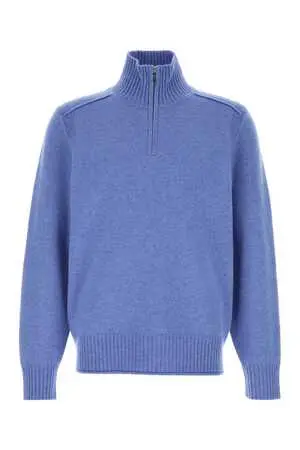 Guest In Residence 100% Cashmere Crewneck Sweater - Light Blue