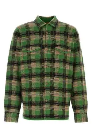 Guest In Residence Embroidered Cashmere Plaid Shirt For - Checked