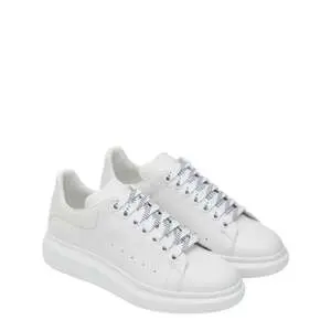 Alexander McQueen Oversized Leather Sneakers - White