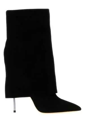 Casadei Casual Chic Berlino Suede Ankle Boots With 10 Cm Heel