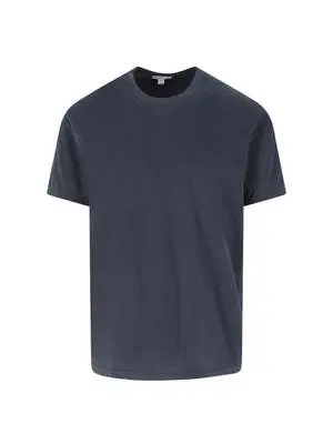 JAMES PERSE 100% Cotton Essential T-shirt - Blue