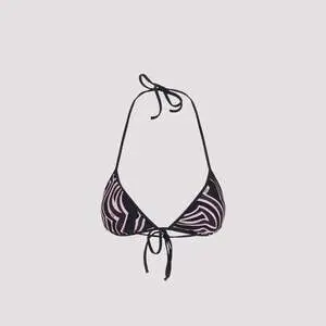 Emilio Pucci Triangle Halter Tie Bikini Top