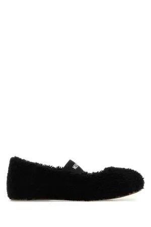 Moon Boot Shearling Ballerinas - Black