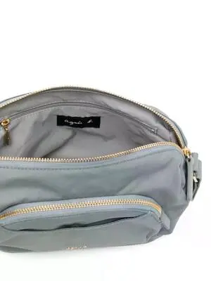 AGNES B. Logo-plaque Crossbody Bag