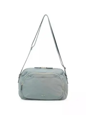 AGNES B. Logo-plaque Shoulder Bag - Blue