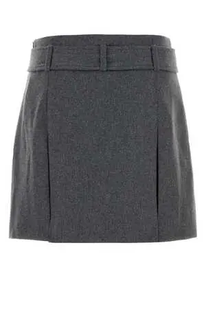 A.p.c. Grey Flannel Cecile Mini Skirt