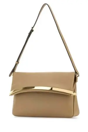 TOD'S Beige Leather Shoulder Bag - Brown