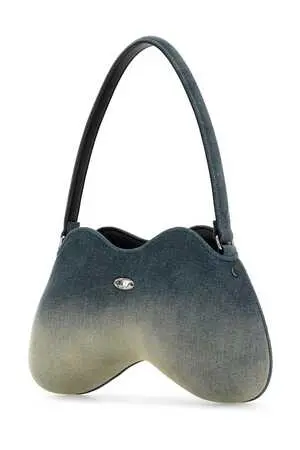 DIESEL® Denim Double-d Shoulder Bag - Blue