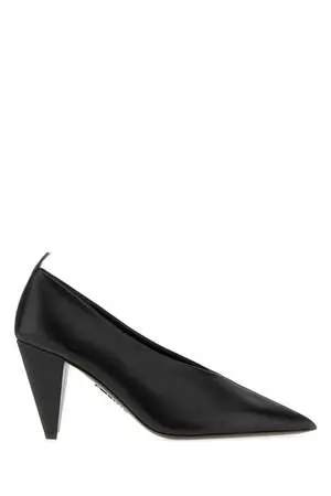 Loewe Leather Origami Cubic Pumps - Black