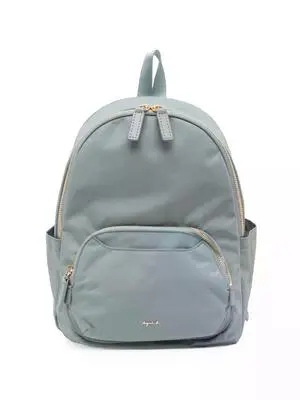 AGNES B. Logo-plaque Backpack - Blue