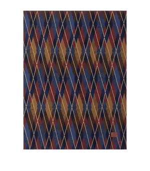 Etro Wool Harlequin Throw - Blue