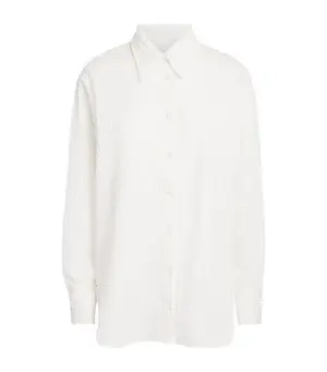 Hunza G Seersucker Resort Shirt - White