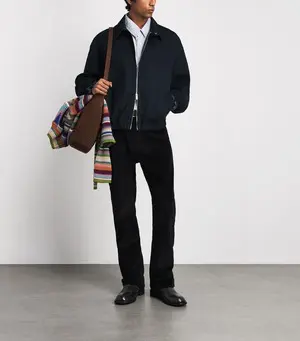 SYSTEM Cotton Check-lining Bomber Jacket