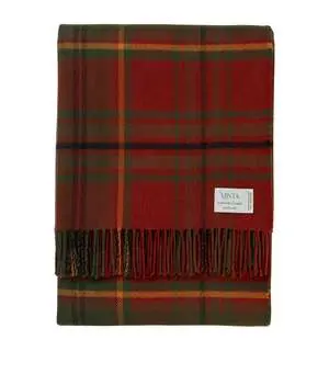 ARAMINTA CAMPBELL Wool Autumn Woodland Walk Throw - Orange