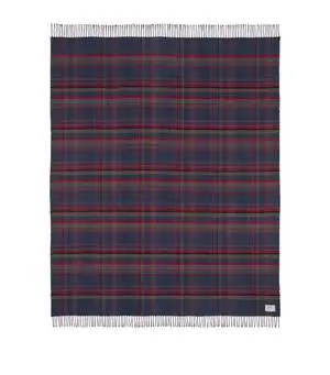 ARAMINTA CAMPBELL Wool Highlands At Dusk Throw - Navy