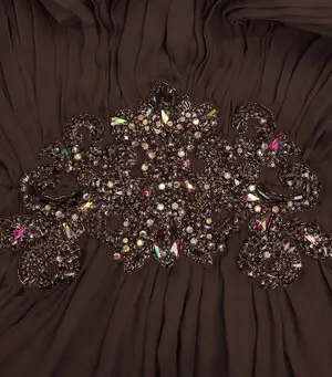 Zuhair Murad Silk Chiffon Embellished Gown