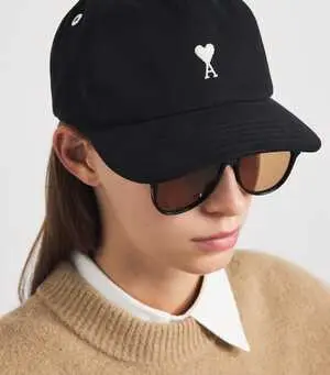 AMI Paris Embroidered Logo Baseball Cap