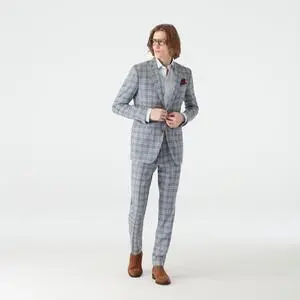 INDOCHINO Mileto Check And Brown Blazer