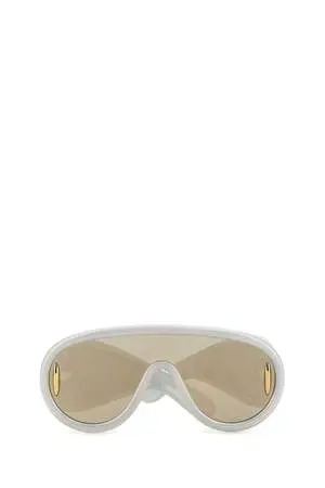 Loewe Light Grey Acetate Paulaâ€™s Ibiza Wave Mask Sunglasses - Gray