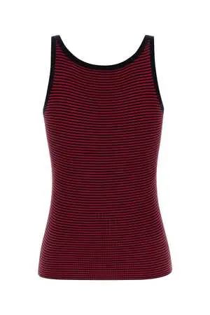 Prada Embroidered Silk Tank Top
