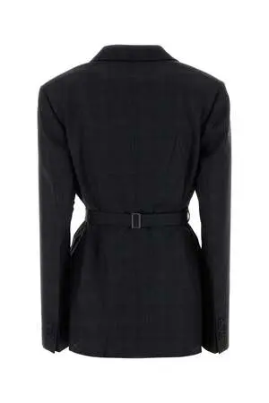 Prada Embroidered Wool Blazer