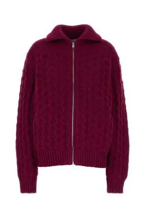 Prada Fuchsia Wool Cardigan - Pink