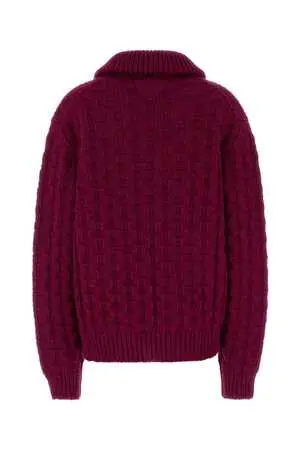 Prada Fuchsia Wool Cardigan