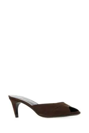 JUDE Chocolate Nubuck Cave Mules