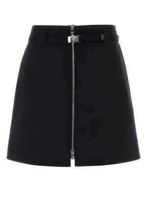 Prada Wool Mini Skirt - Black