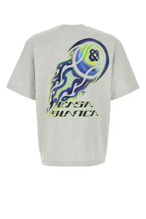 Casablanca Grey Cotton Oversize T-shirt