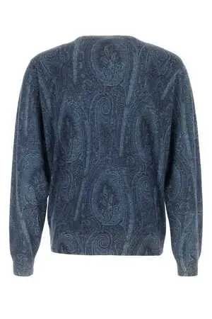 Etro Embroidered Silk Blend Sweater